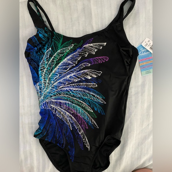 Swim Solutions | Swim | Swim Solutions Womens Firework Print Onepiece ...
